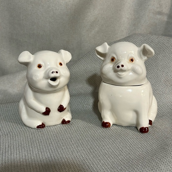 no brand | Kitchen | Vintage Pig Sugar And Cream Pitcher | Poshmark